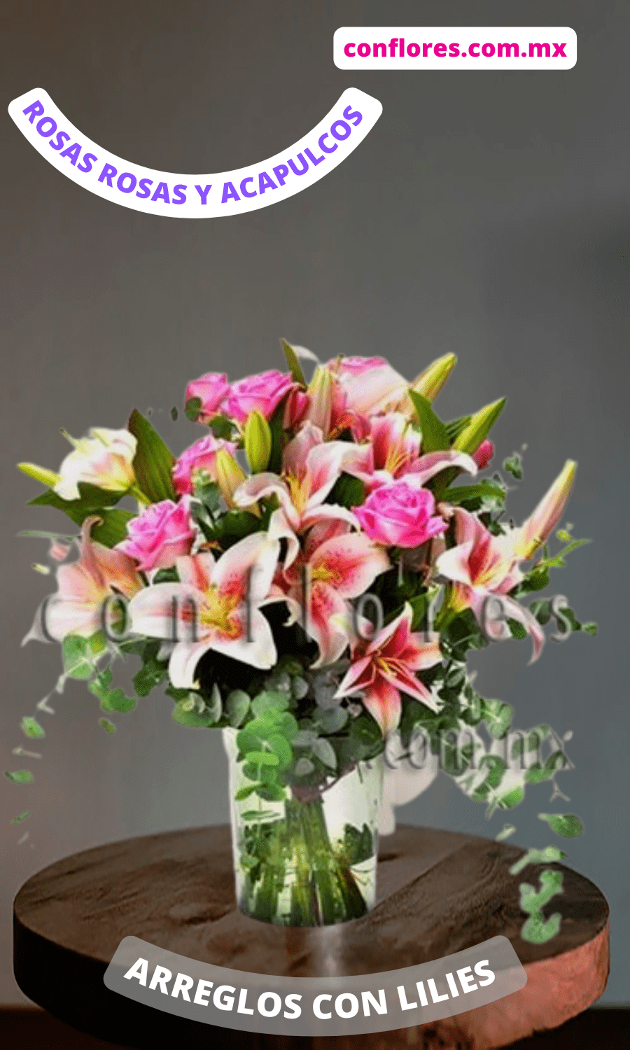 Arreglo de Lilies Lo Dice Mi Corazón - Florería conflores